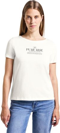 Street One Shirt mit Wording Artwork Off White 38