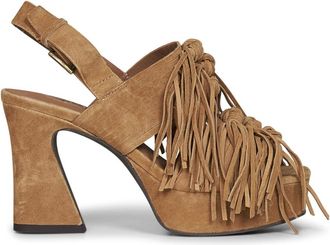 Ash Ash, Femme, Chaussures, Brun, Taille: 40 EU Oprah Fringed Suede Sandal
