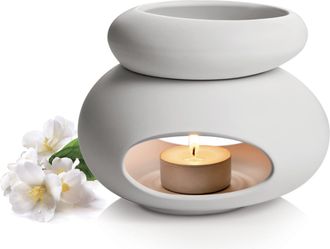 Tescoma Duftlampe FANCY HOME, Stones, Keramik, Weiß, TU