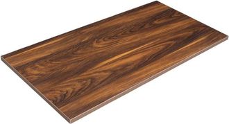 Oviala Plateau de table m&eacute;lamin&eacute; 120 x 60 cm bois fonc&eacute;
