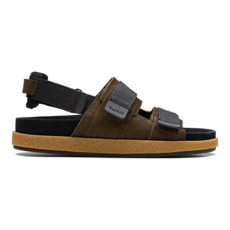 Clarks Overleigh Tor flache Sandalen - - Shoes - Herren - Gr&uuml;n - 44 1/2 EU