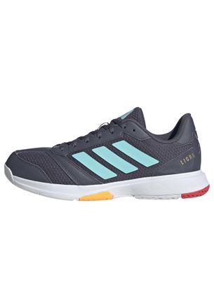 adidas Herren Ligra 8 Mens Indoor Shoes, Aurora Onix/Flash Aqua/semi Lucid red, 41 1/3 EU