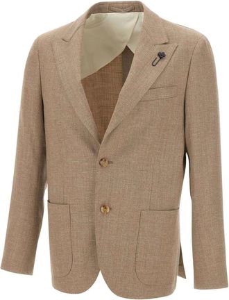 Lardini Homme, Vestes, Brun, Taille: M Iconic Drop 7 Regular Jacket