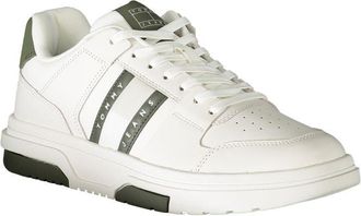 Tommy Hilfiger Contrasting Color-Block Lace-Up Sneaker - White