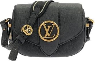 Louis Vuitton Pre-owned Sac bandouli&egrave;re LV Pont Neuf Soft Calf - Femme - Pre-owned - Noir - Taille: ONE Size