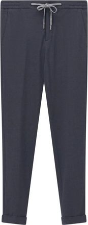 Marco Pescarolo Homme, Pantalons, Bleu, Taille: 2XL Pantalon de laine slim-fit