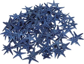 Artibetter 100 Stück Natürliche Mini Seesterne Handgefertigte Blaue Meeresdeko Filigrane Maritime Aquarium Dekoration Kreativer Wunscherfüllungsflaschen Schmuck 