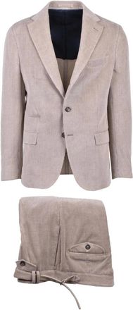 Eleventy Homme, Costumes, Gris, Taille: XL Completo in velluto