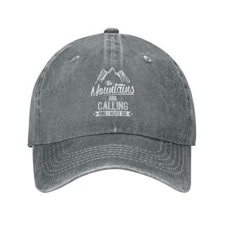 Generic La Montagne mappelle Et Je Dois Y Aller Femme Homme Casquette De Baseball Athl&eacute;tique Trucker Caps Classic Chapeau De Cowboy pour Tennis Ext&eacute;rieur Runn