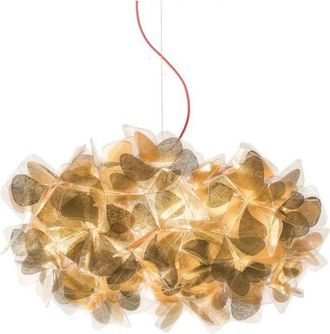 SLAMP [NEUWERTIG] B-Ware Slamp H&auml;ngeleuchte Pendelleuchte Clizia Mama Non Mama Gold Rot Cristalflex &oslash;53cm