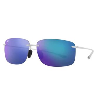 Maui Jim unisex, Accessoires, Multicolore, Taille: 62 MM Lunettes de soleil polaris&eacute;es bleu-violet miroir