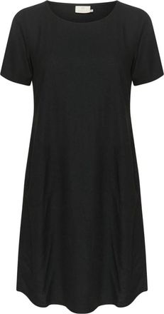 Kaffe KAmilia Leinenkleid - - Dresses - Damen - Schwarzk - XS