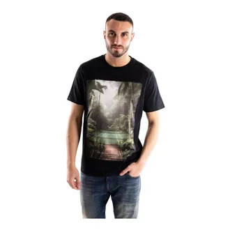 Bastille Homme, Tops, Noir, Taille: M Supericon Tennis Court