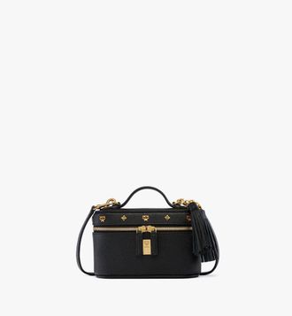 MCM Pina Kosmetiktasche aus Kalbsleder mit Nieten
