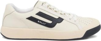Bally Homme, Chaussures, Blanc, Taille: 42 1/2 EU Leather Baskets