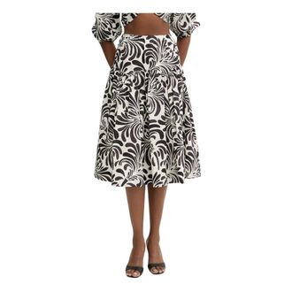 Twinset Ensemble Haut et Jupe Midi - Femme - Jupes - Gris - Taille: 36 FR