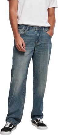 Urban Classics Herren Loose Fit Jeans Hose, Sand Destroyed Washed, 32/32