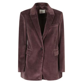 Circolo 1901 Samtjacke - - Jackets - Damen - Braun - L