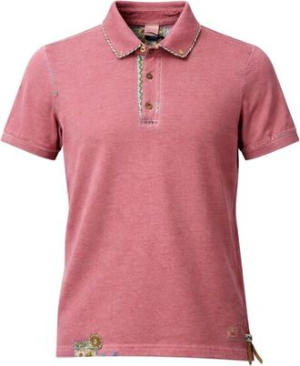 Bob Homme, Tops, Rose, Taille: M Polo en Piqu&eacute; D&eacute;lav&eacute;