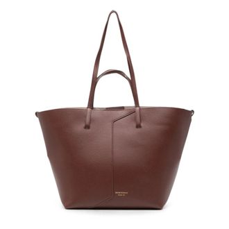 Emporio Armani 1981 Leder Shopper Bag - - Bags - Damen - Braun - ONE SIZE