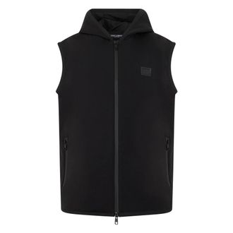 Dolce & Gabbana Technische Stoffweste mit Kapuze - - Jackets - Herren - Schwarzk - M