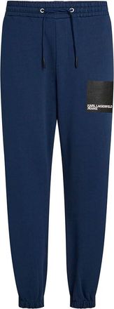 Karl Lagerfeld Box Logo Regular Sweatpant, Black Iris, L