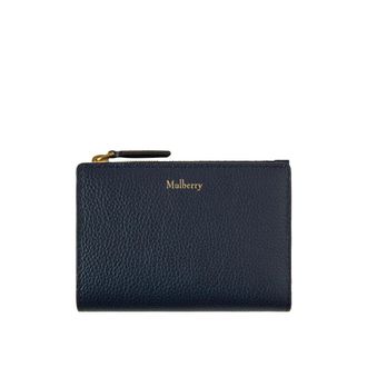 Mulberry Femme, Accessoires, Bleu, Taille: ONE Size Small Classic Grain Wallet