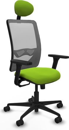 Piqueras y Crespo Zulema PC-Stuhl mit 3D-Armlehnen, h&ouml;henverstellbarer Lendenwirbelst&uuml;tze und festem Kopfteil, ausgestattet mit Sincro 3 Positionen und Schneideschaum, 