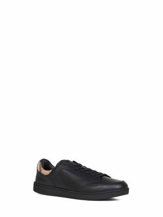 Burberry Mens Sneakers Black Calf Leather Trainers