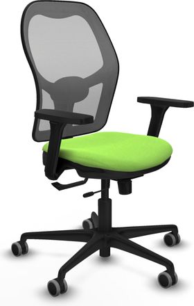 Piqueras y Crespo Stuhl mit Armlehnen Jorquera, h&ouml;henverstellbare Lendenwirbelst&uuml;tze, ausgestattet mit Syncro/Traslack und eingespritztem Schaum. mit Rollen von 65 mm, 