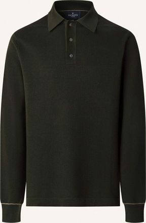 Hackett Poloshirt Textured Knit Ls Polo gruen