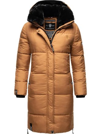 Marikoo Damen Wintermantel Oversized Parka Steppmantel Streliziaa Camel Gr. XXL