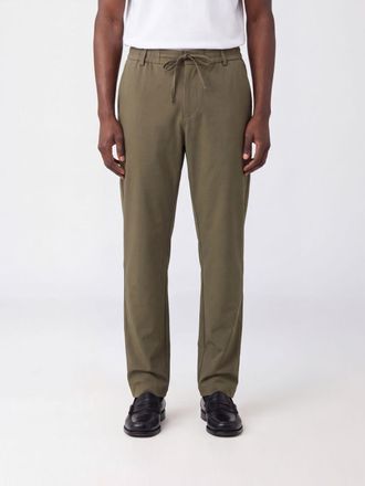 HUGO BOSS Slim-Fit Hose von aus technischem Gabardine mit Kordelzug am Bund