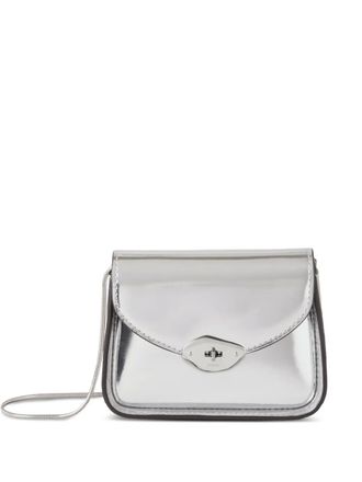 Mulberry mini sac &agrave; bandouli&egrave;re Lana &agrave; rabat - Argent