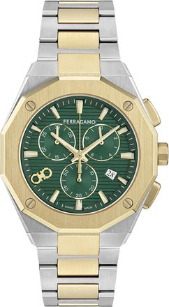 Ferragamo Uhren - Quarz-Chronographenuhr Versilia Chrono - Gr. unisize - in Gr&uuml;n - f&uuml;r Damen