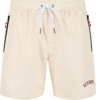 Iceberg Homme, Maillots de bain, Beige, Taille: M Boxer Swim Shorts