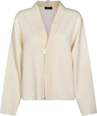 Fabiana Filippi Femme, Pulls, Beige, Taille: 38 FR Gilet en tricot