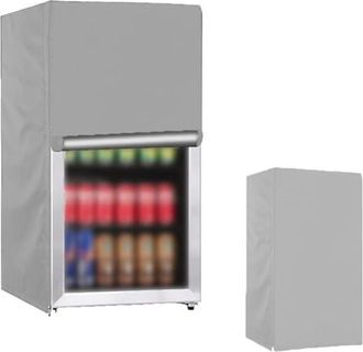 Generic Housse de réfrigérateur verticale en tissu Oxford 210D avec isolation imperméable, protection contre la poussière et les rayures, fermeture éclair ven