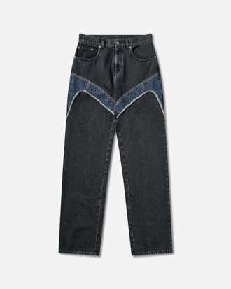 Umbro Mended Denim Pants Black