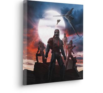 Komar Komar Keilrahmenbild - Star Wars Bad Batch Strong Team - Gr&ouml;&szlig;e 40 x 40 cm - Kinderzimmerbild, Wandbild, Kinderzimmer