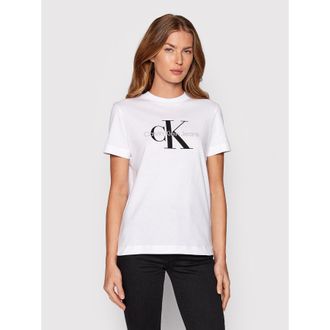 Calvin Klein Jeans T-Shirt J20J219142 Wei&szlig; Regular Fit