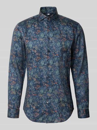 Jake*s Slim Fit Businesshemd aus reiner Baumwolle