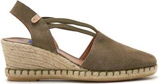 Verbenas Compensées Maika Serraje Kaki - Taille: 38