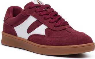 Hush Puppies Maura Wildleder Damen Bordeaux Sneaker