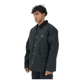 Dickies Homme, Vestes, Noir, Taille: M Chore Lined Canvas Jacket