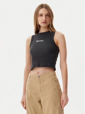 Roxy Top ERJKT04261 Grau Slim Fit