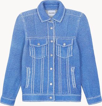 Kujten Veste cachemire femme, 4 fils - Veste Gigi Spray Print