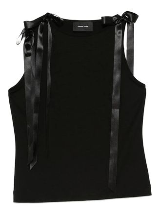 Simone Rocha débardeur à détail de noeud - Noir