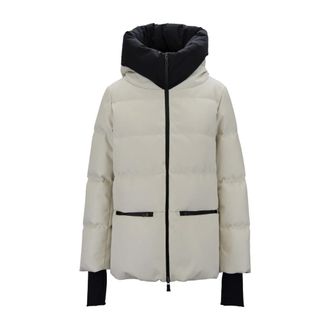 Herno Kurze Daunenjacke mit hohem Kragen - - Jackets - Damen - Beige - L