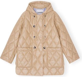 Ganni Femme, Vestes, Beige, Taille: 40 FR Manteaux